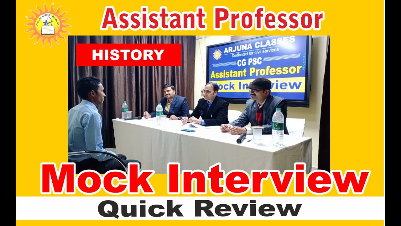 Assistant Professor Mock Interview | History | Quick Review - YouTube