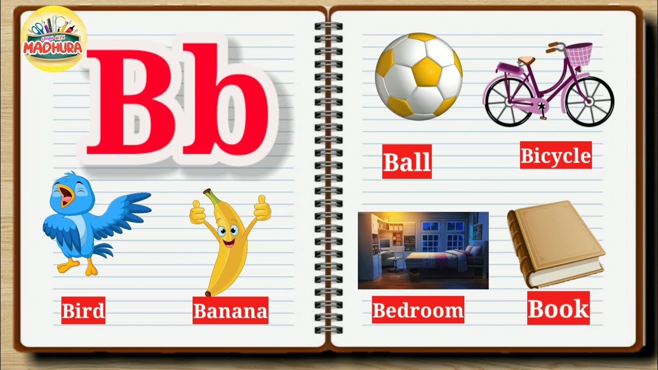 Words That Start with B | Words That Start with Letter B for Toddlers ...