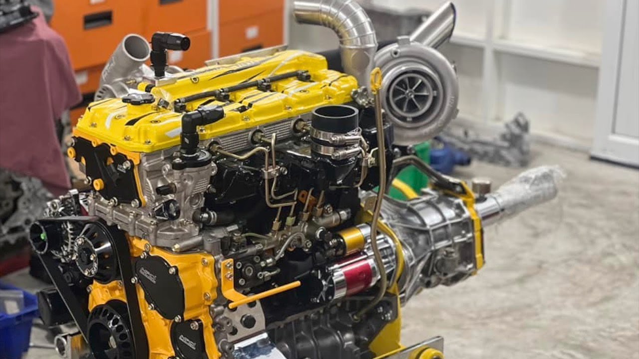 Bi-Turbo Long-tail Boat Diesel RZ4E 1900CC Engine Modified By BirdLakha ...