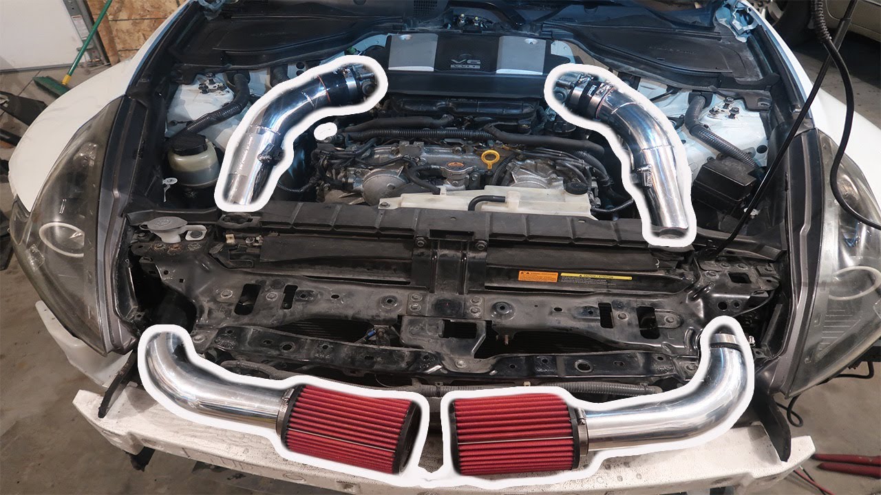 370z gets most powerful cold air intakes *It broke* 🤦🏾‍♂️ - YouTube