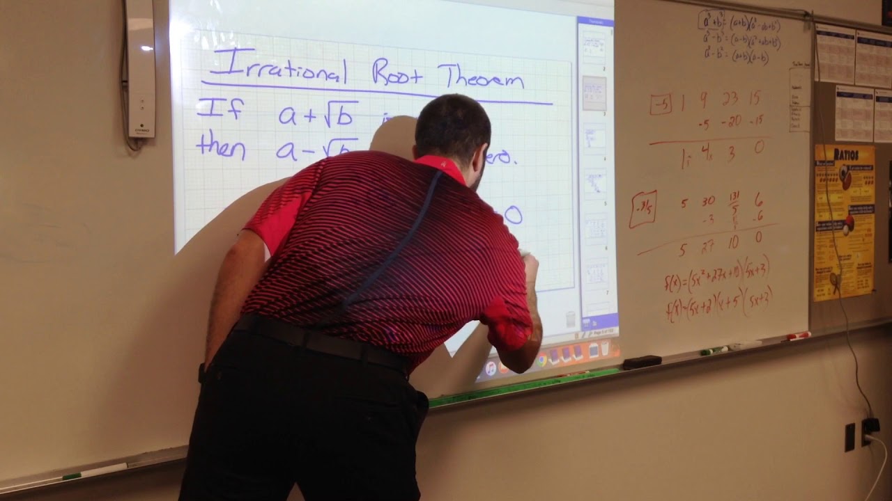 Imaginary and irrational root theorem - YouTube