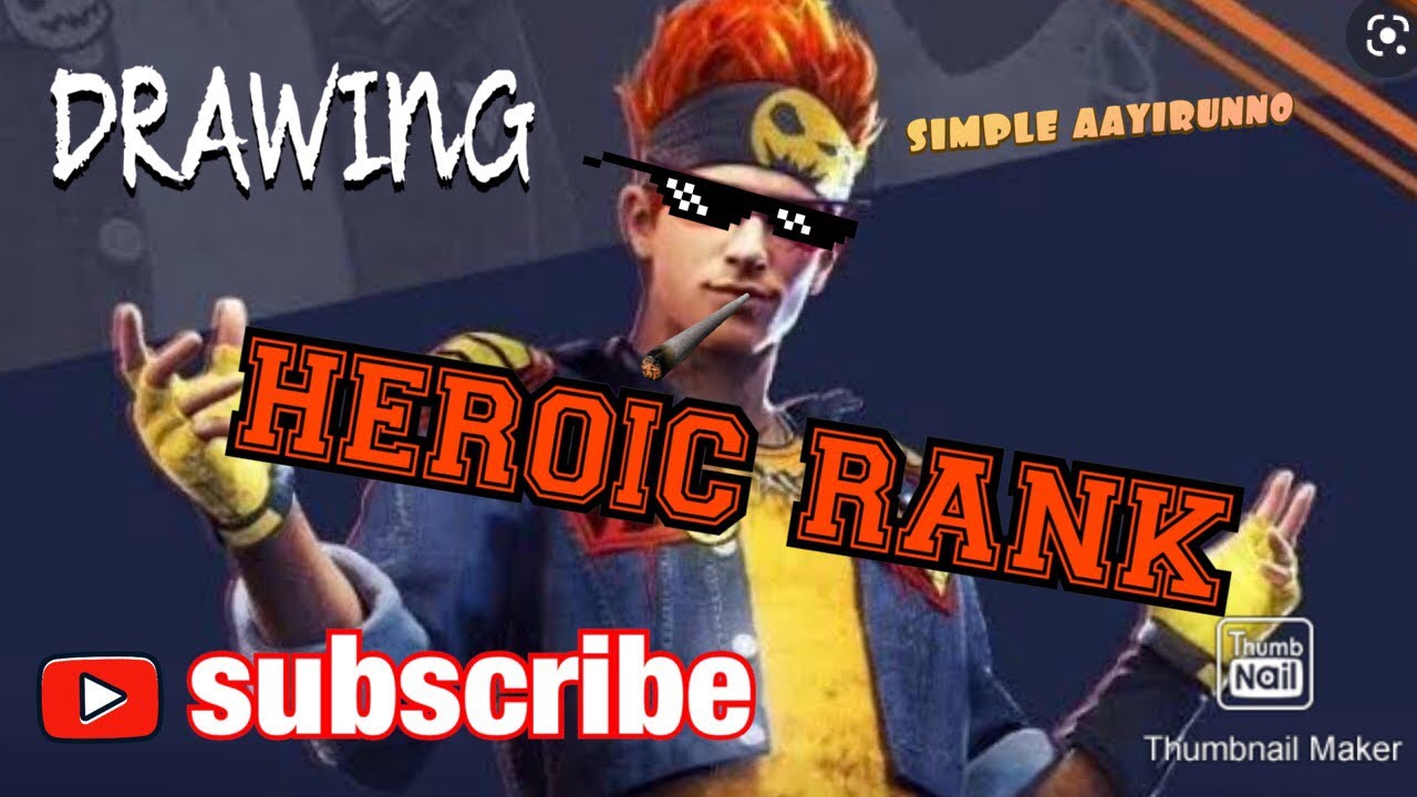 HOW TO DRAW FREE FIRE HEROIC LOGO/ഞാനും വരച്ചു കൊള്ളാവോ.. - YouTube