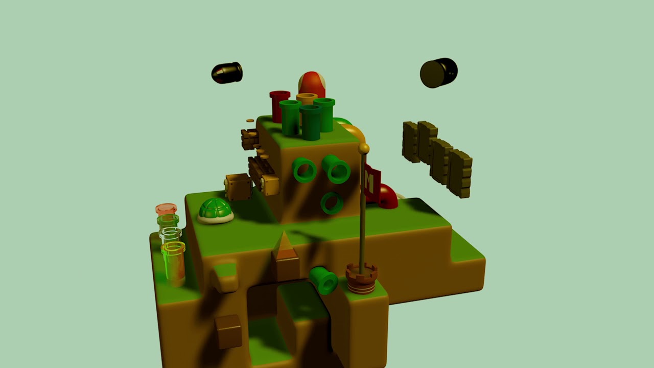 Super Mario Cinema 4D Animation - YouTube