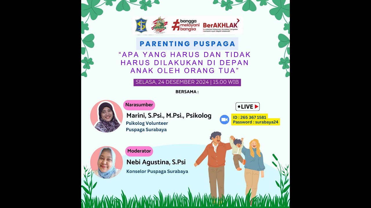 Kelas Parenting Puspaga Kota Surabaya - Apa Yang Harus Dan Tidak Harus Dilakukan Di Depan Anak ...
