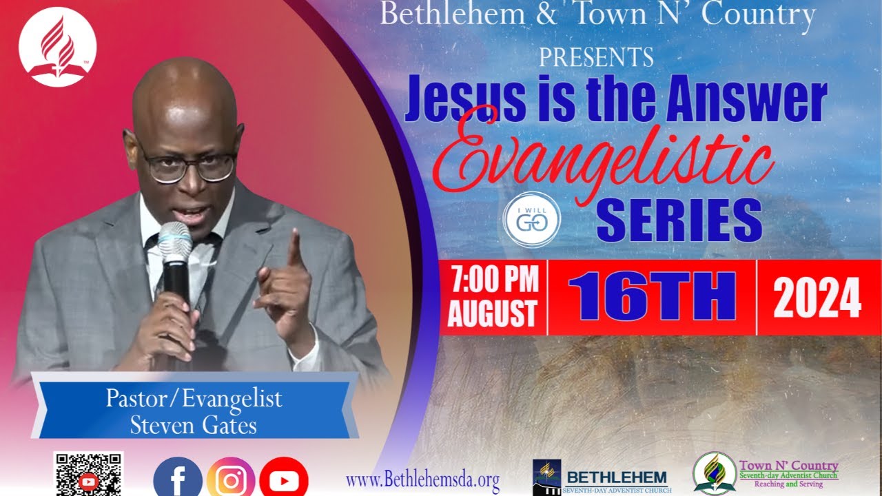 Pastor Steven Gates || Jesus is the Answer Series || Friday Aug 16 ...