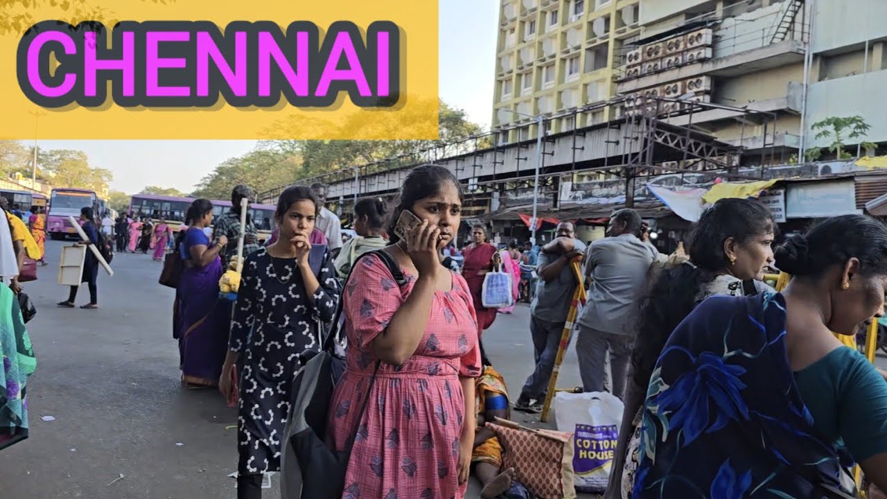 Chennai pookkadai sreet makget #pookadai bus stand #chennai #colimbo ...