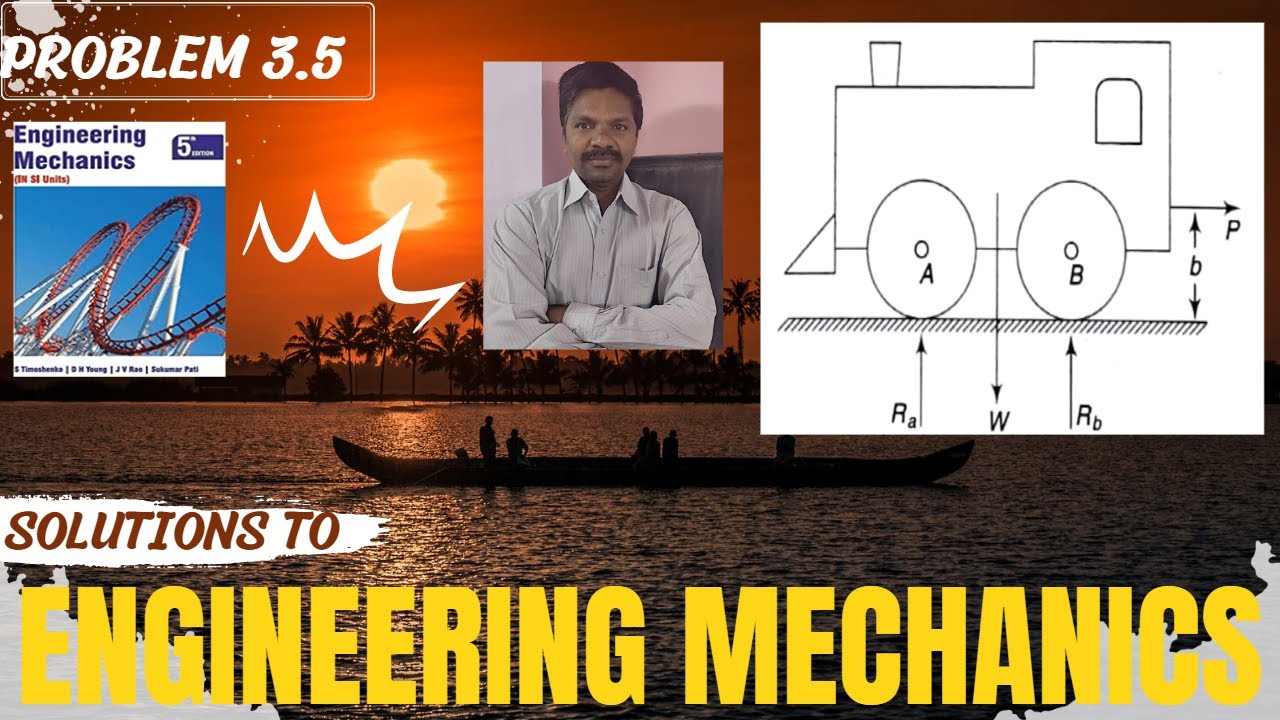 Engineering Mechanics, solution, Problem 3.5, Timoshenko, Parallel ...
