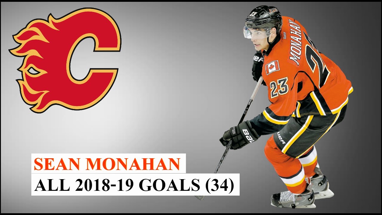 Sean Monahan (#23) All 34 Goals of the 2018-19 NHL Season - YouTube