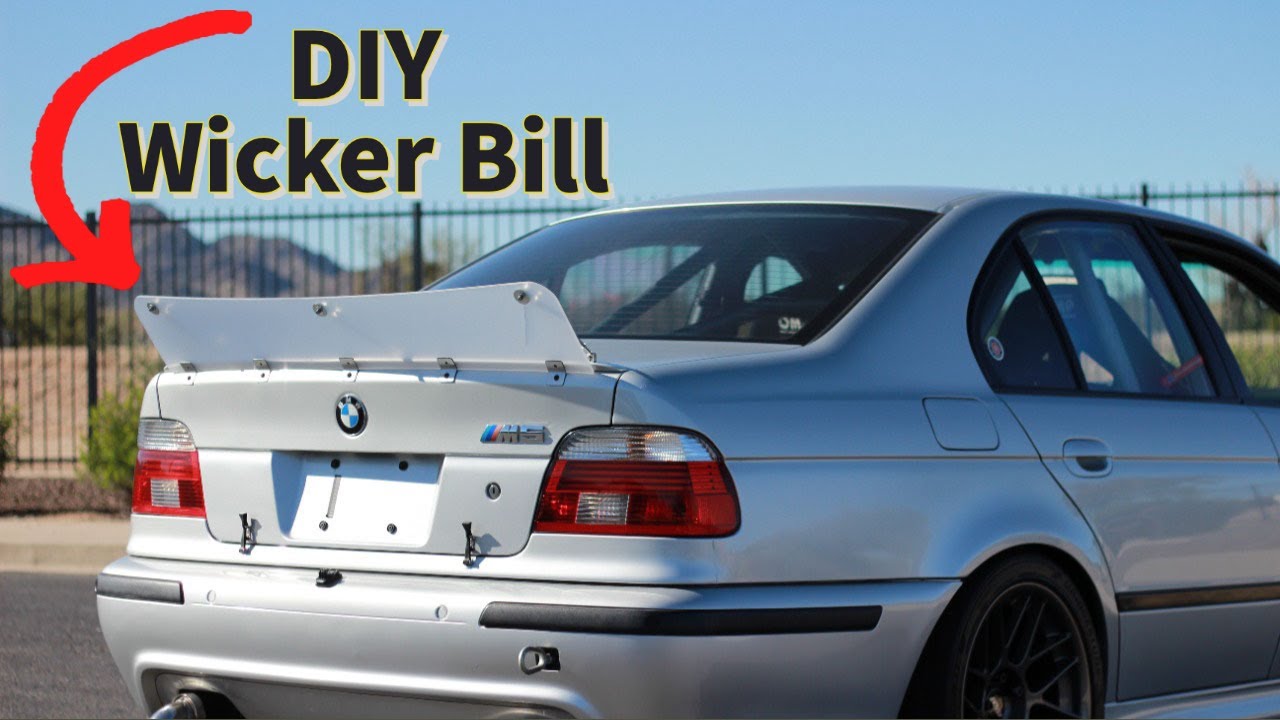 E39 M5 | DIY Wicker Bill/Spoiler Build - YouTube