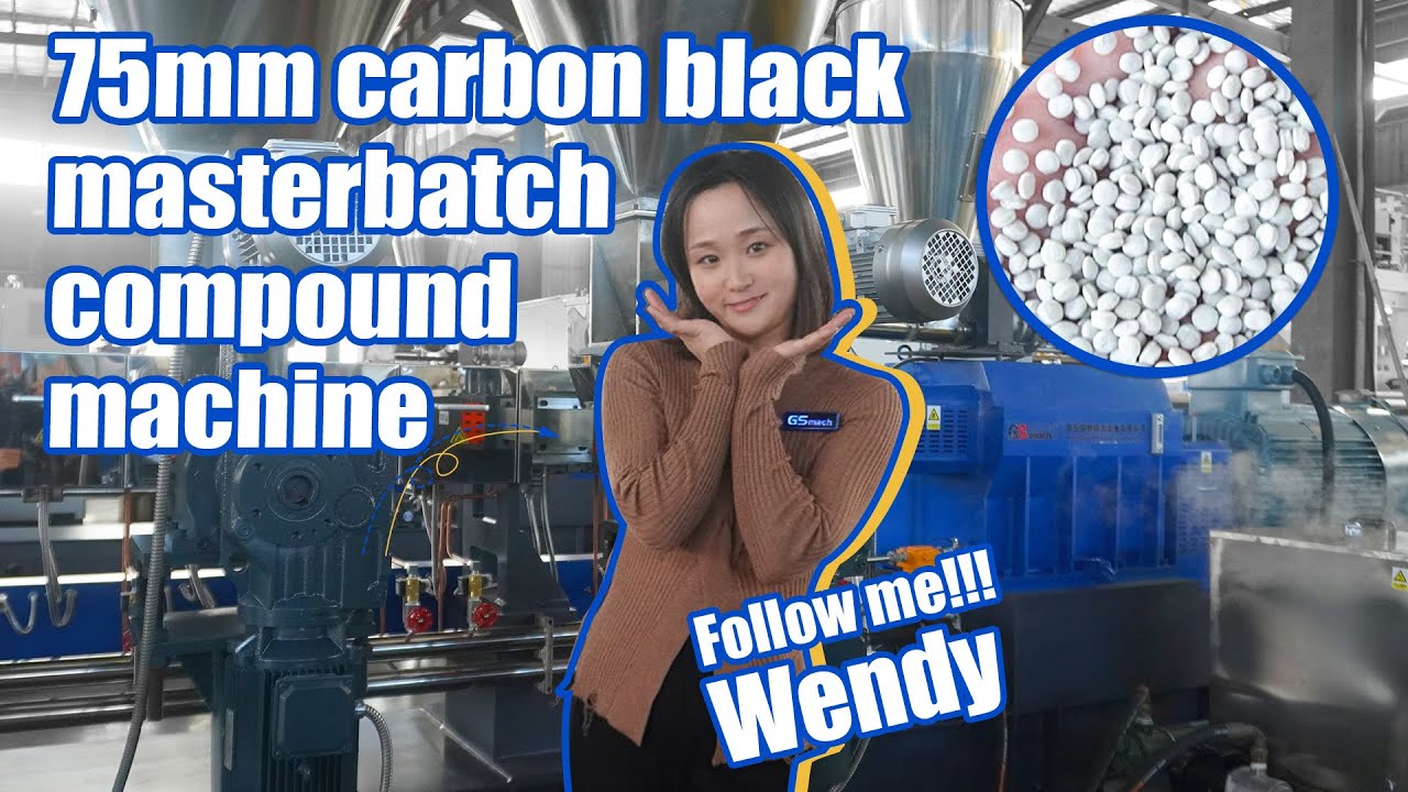 75mm carbon black masterbatch compound machine #masterbatch # ...