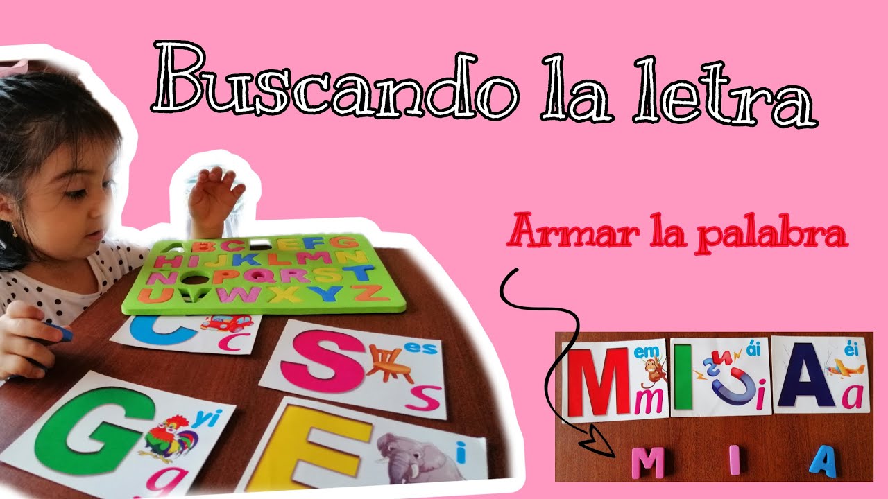 Buscando las letras, arma la palabra correcta - YouTube
