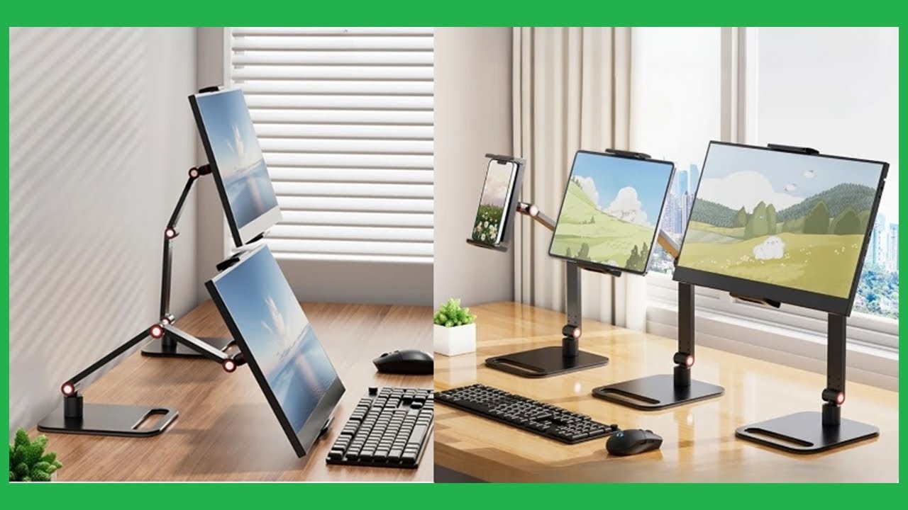 Portable Monitor Desk Holder Metal Stand 16 Inch Universal Expandable ...