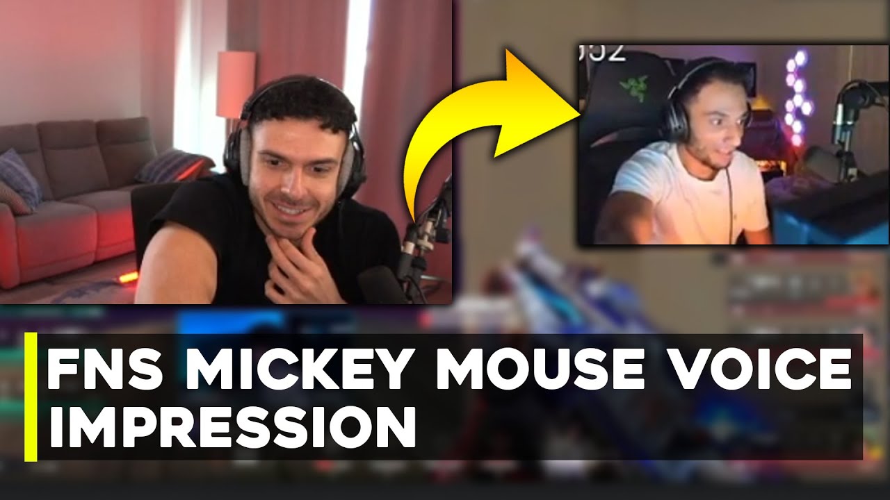Tarik Reacts to FNS Mickey Mouse Voice Impression - YouTube