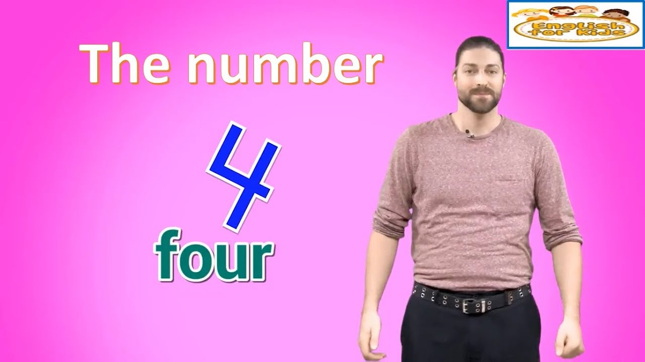 The number song | Number 4 | Cambride Starters Unit 4 - YouTube
