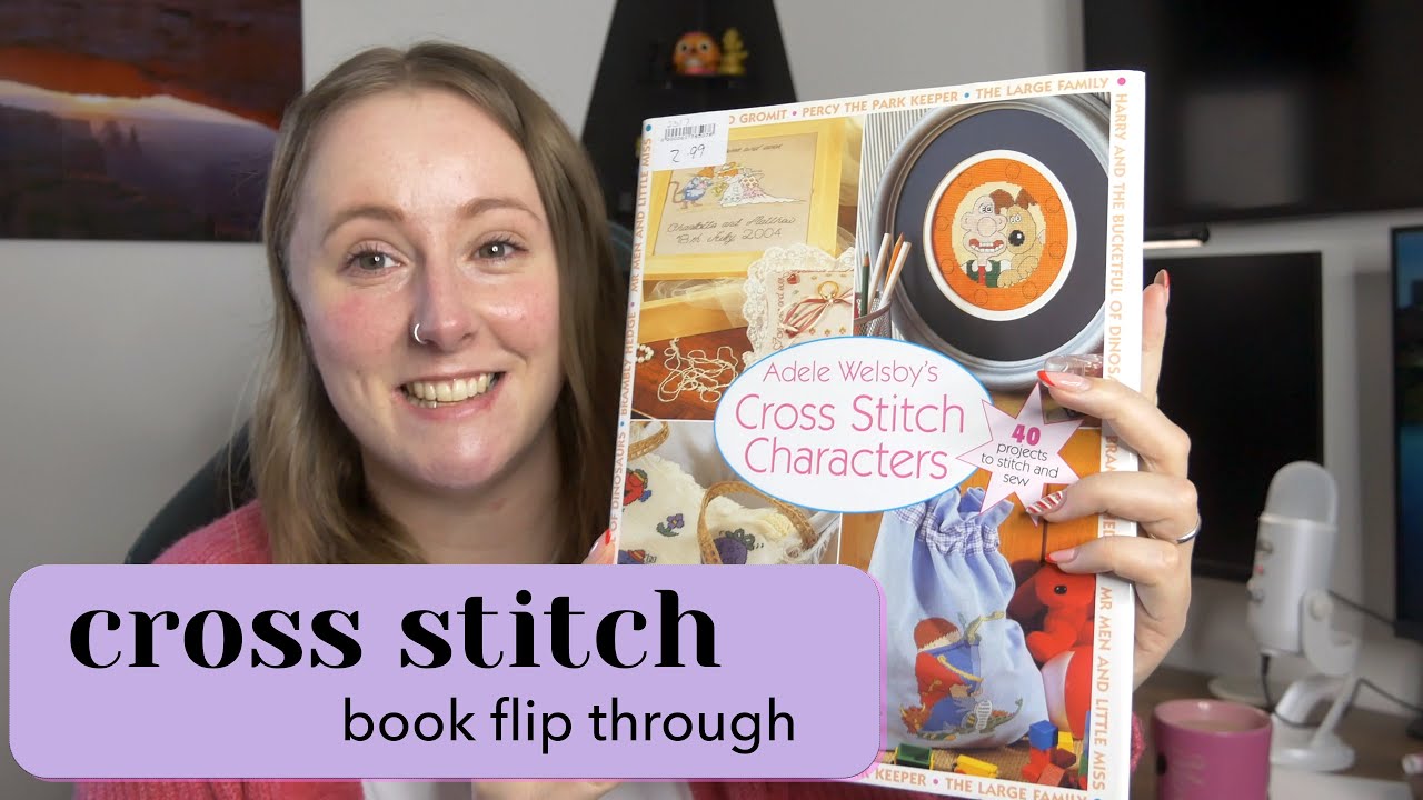 Cross Stitch Flip Through - Cross Stitch Characters - YouTube