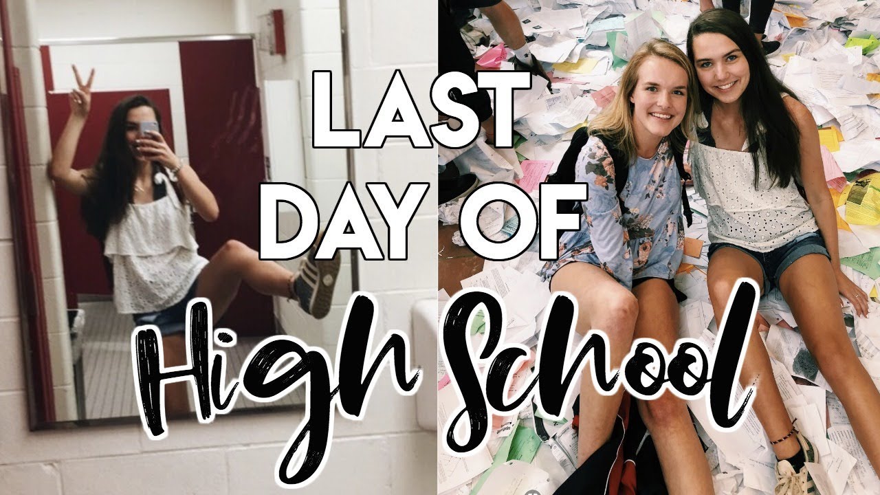 LAST DAY OF HIGH SCHOOL VLOG // senior year day in my life - YouTube