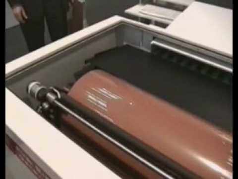 Photoplotter RP200 loading - YouTube