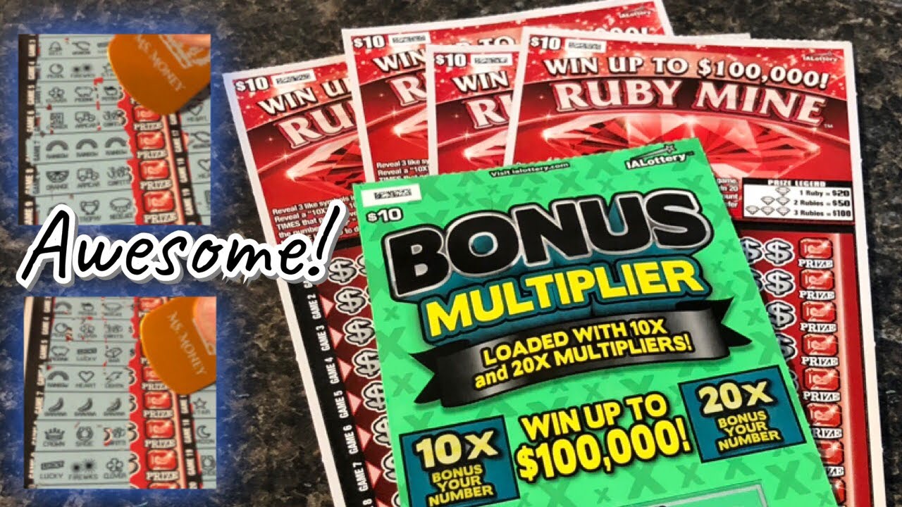 BONUS MULTIPLIER & RUBY MINE 🍀 IOWA LOTTERY SCRATCH TICKETS 👍👍😁 - YouTube