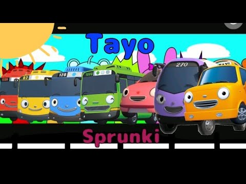 Tayo si bus kecil dan teman temannya menjadi karakter di sprunki juga⁉️ ...
