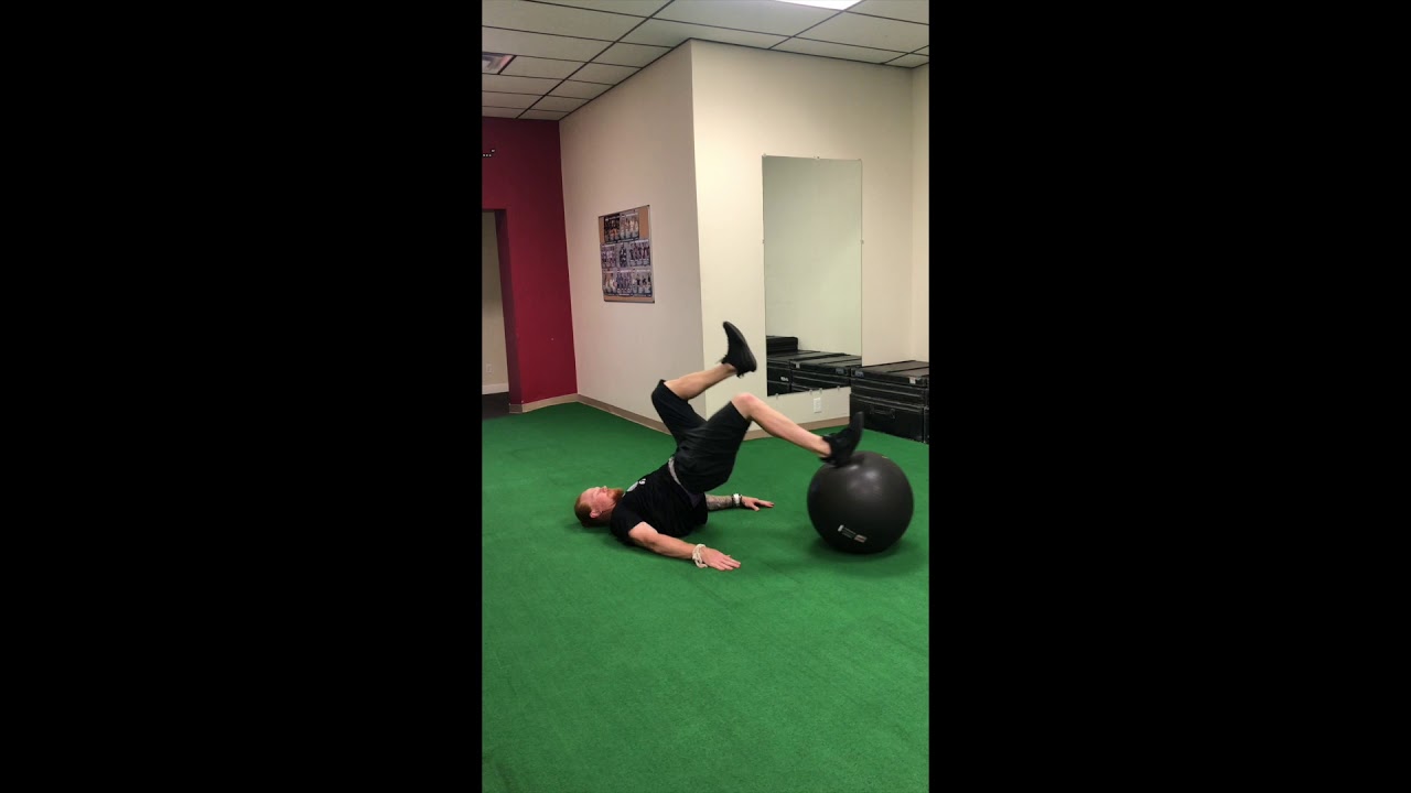 SL Theraball Hamstring Curl - YouTube