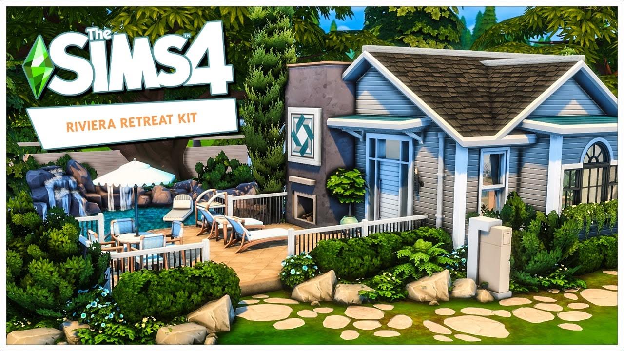 Secluded Retreat Rental 💙 The Sims 4 Riviera Retreat Kit Speed Build - YouTube