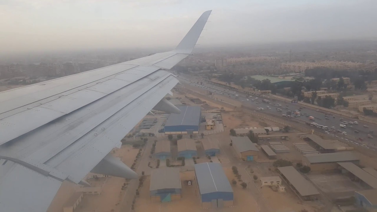 Egyptair Express e170 landing Cairo runway 05L - YouTube