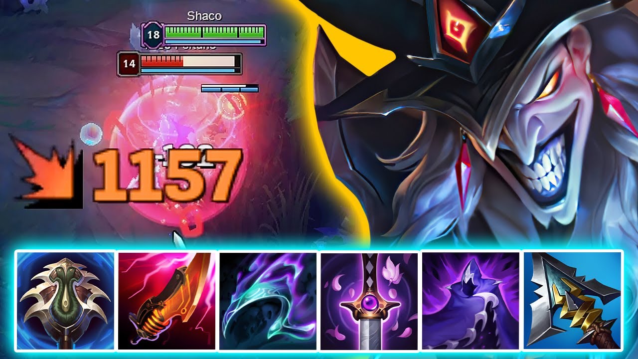 6 ITEMS SHACO IS A NIGHTMARE FOR ADC PLAYERS! - YouTube