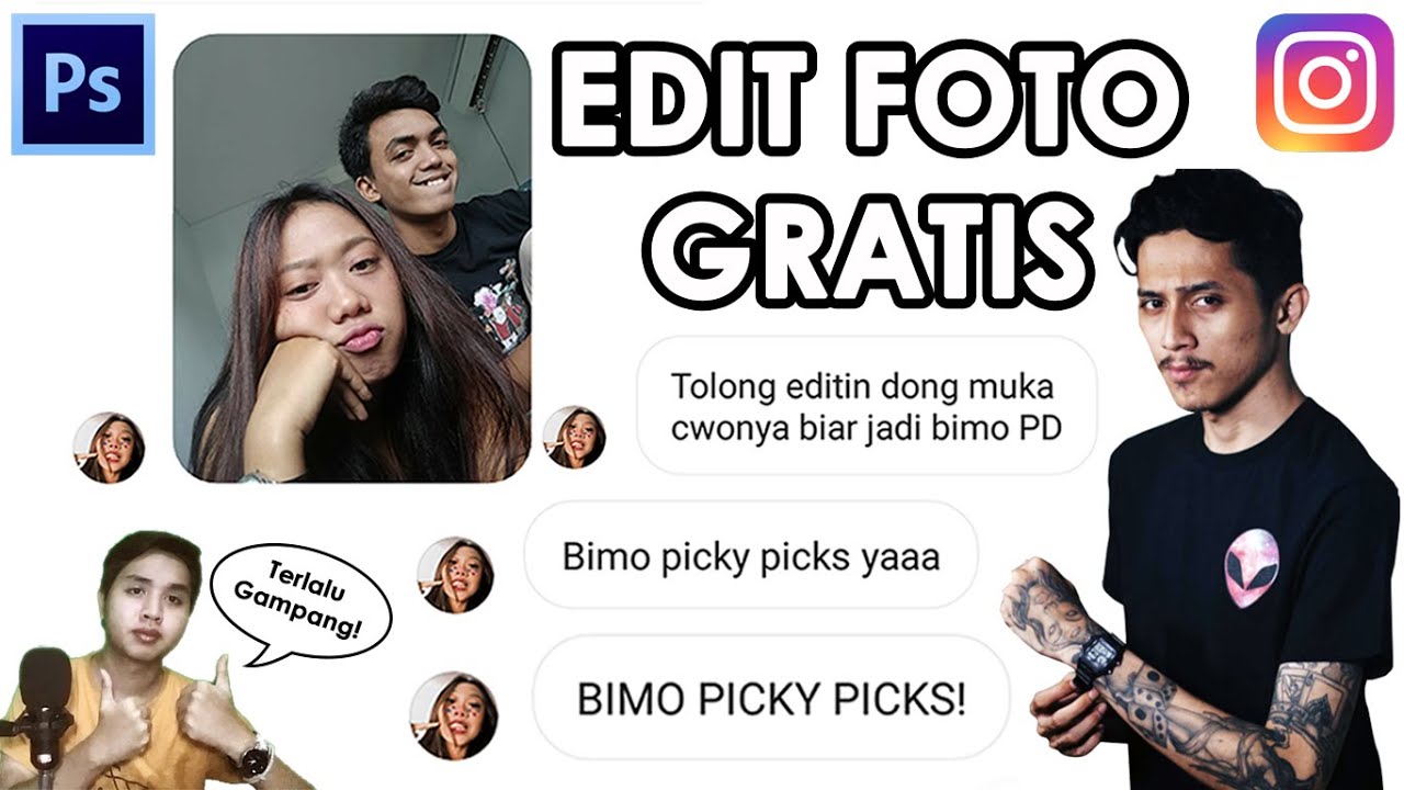 EDITOR FOTO PROFESIONAL | BIMO PICKY PICKS MENANGIS MELIHAT INI - YouTube