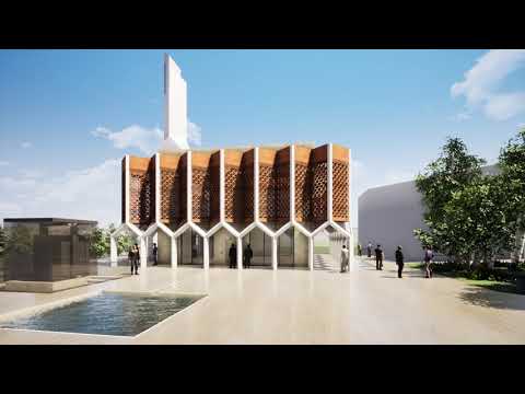 Cami tasarımı fikir yarışması. (Tasarım: Y.Mimar Göksel ÖKSÜZ