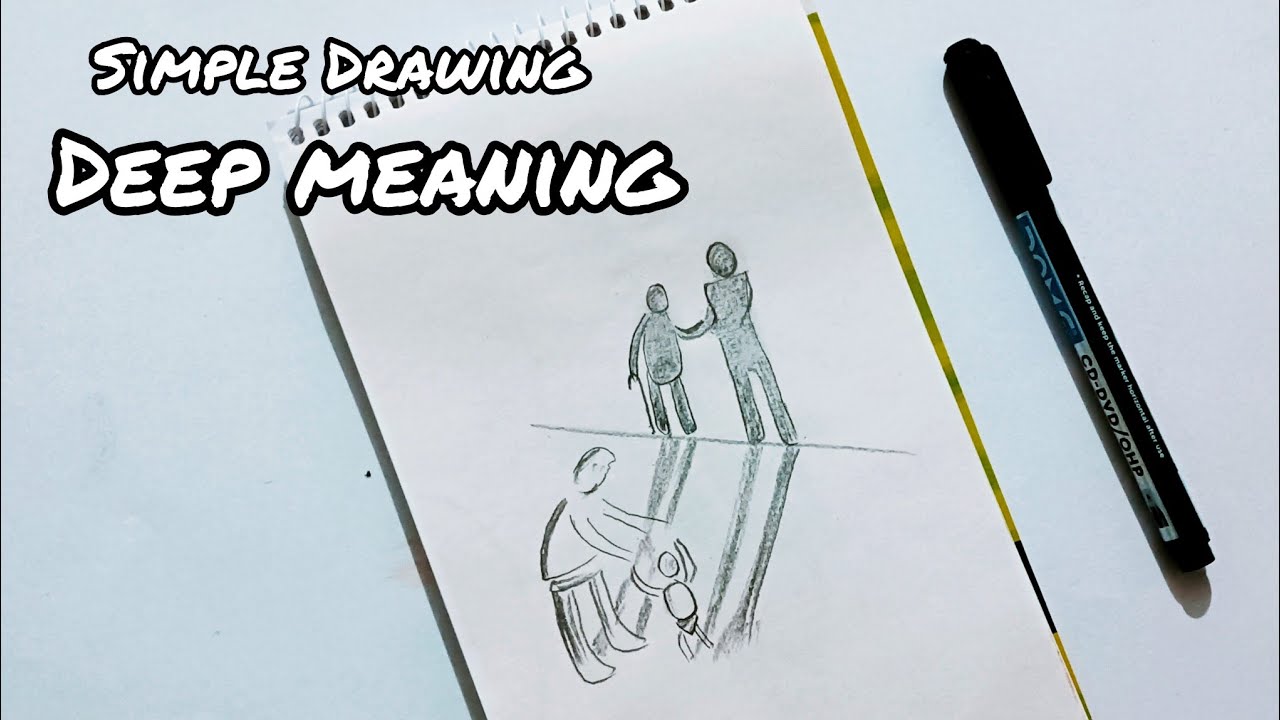 😱 Simple drawing Deep meaning | Pencil Sketch | Art studios himadri ...