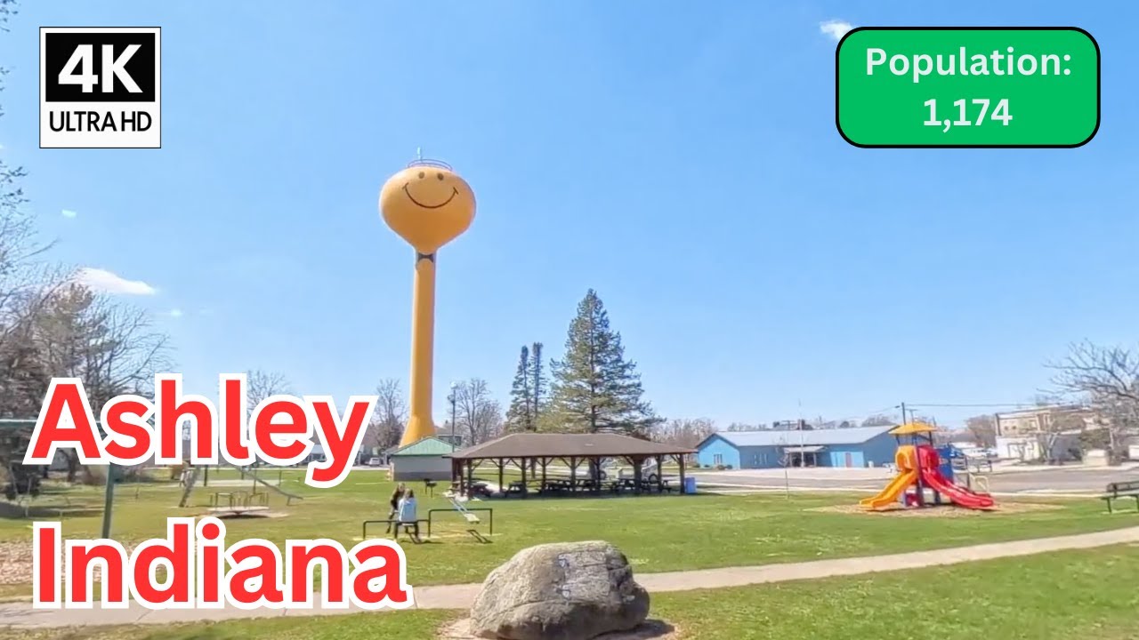 Driving Through Ashley, Indiana in 4K 🚗 | Scenic Small Town Tour in ...
