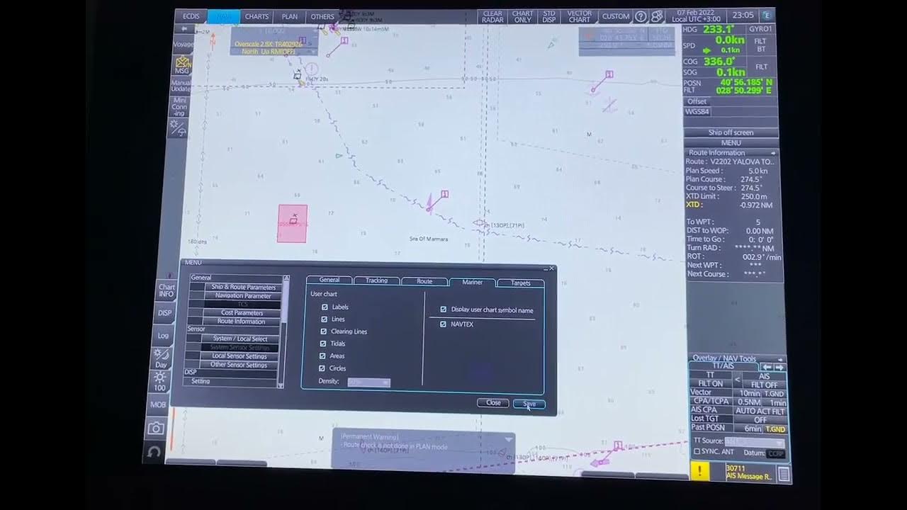 How to Display Navtex messages in ECDIS - YouTube