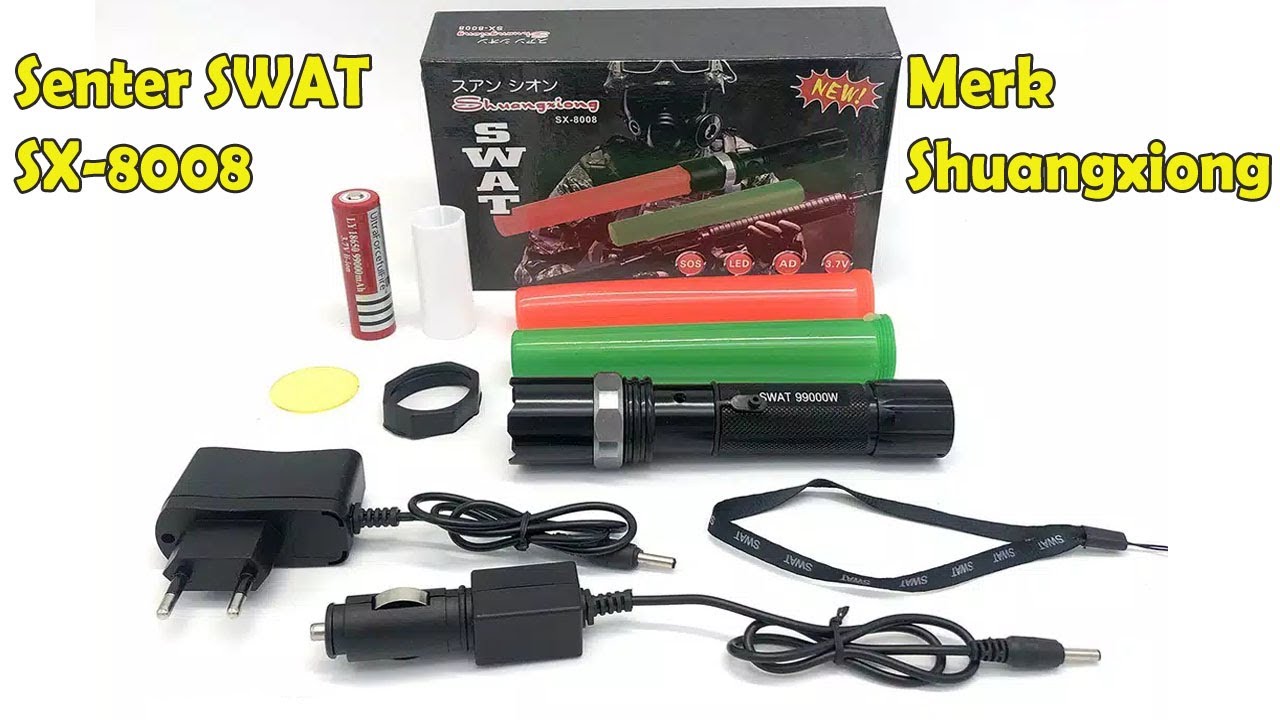 Review - Senter SWAT Police Flashlight LED Serbaguna, Multifungsi ...