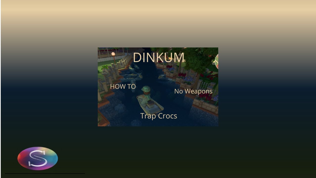 How to Trap Crocs no weapons needed -#dinkum - YouTube
