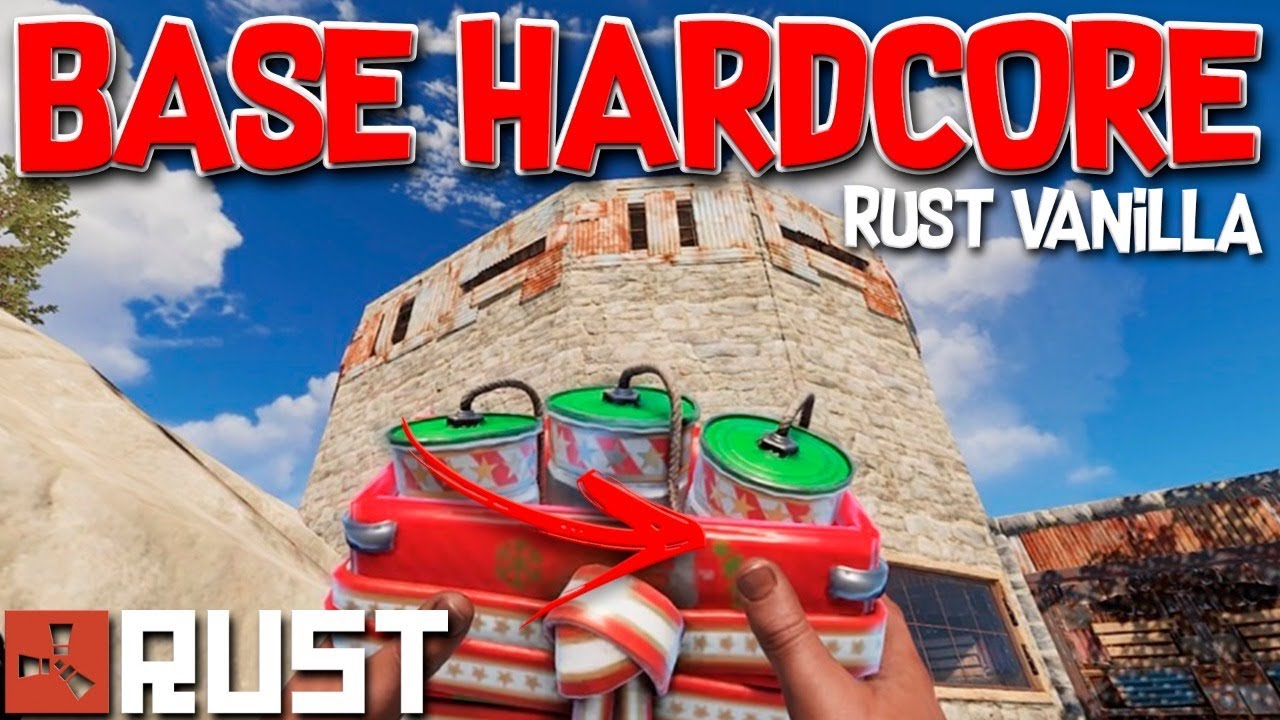 RUST VANILLA 🏰 BASE HARDCORE RAID | BEM CONSTRUÍDA - Rust - YouTube