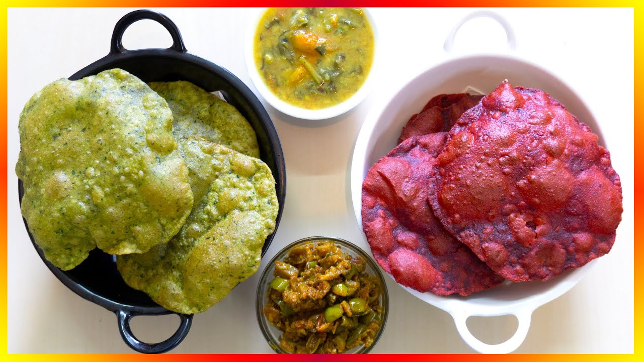 Healthy Beetroot poori - Healthy Coriander Puri recipe | Good For ...