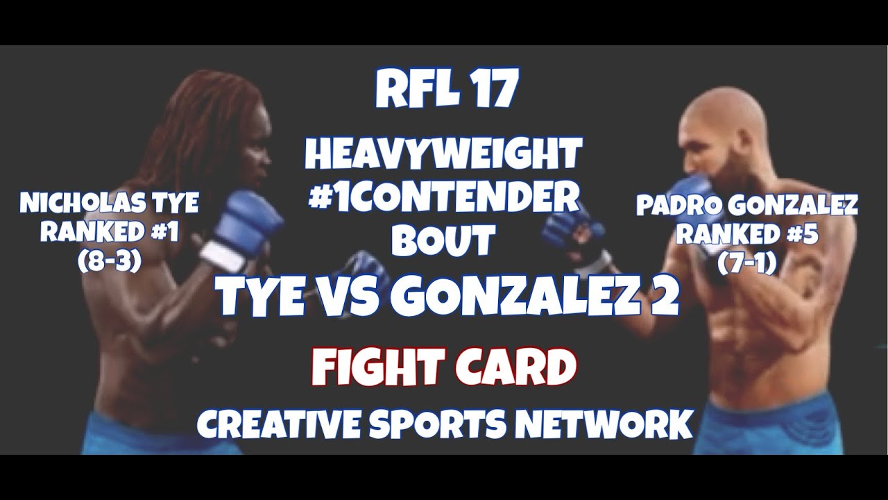 RFL 17 FIGHT CARD JUNE 13, 2025 @ 12PM EST - YouTube