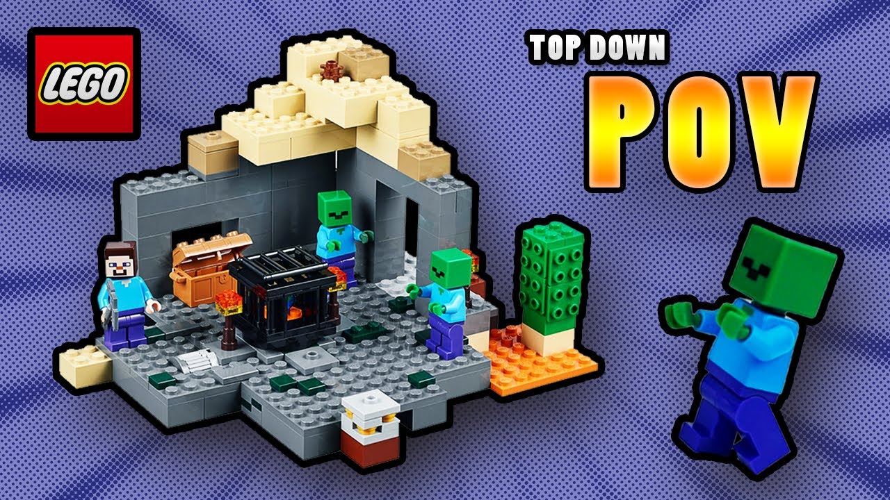 LEGO Minecraft 21119: The Dungeon | Relaxing LEGO Building - YouTube