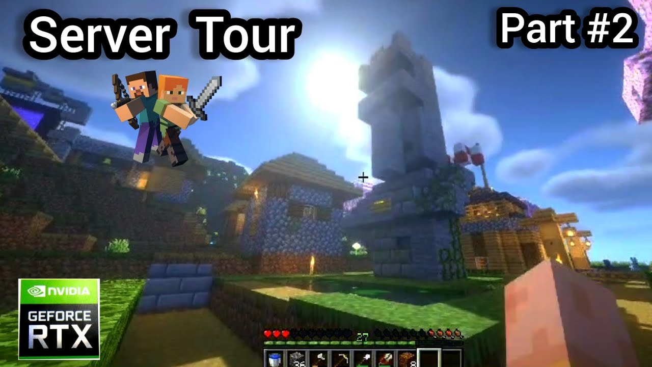 Minecraft Server Tour ( Part#2) in shaders - YouTube