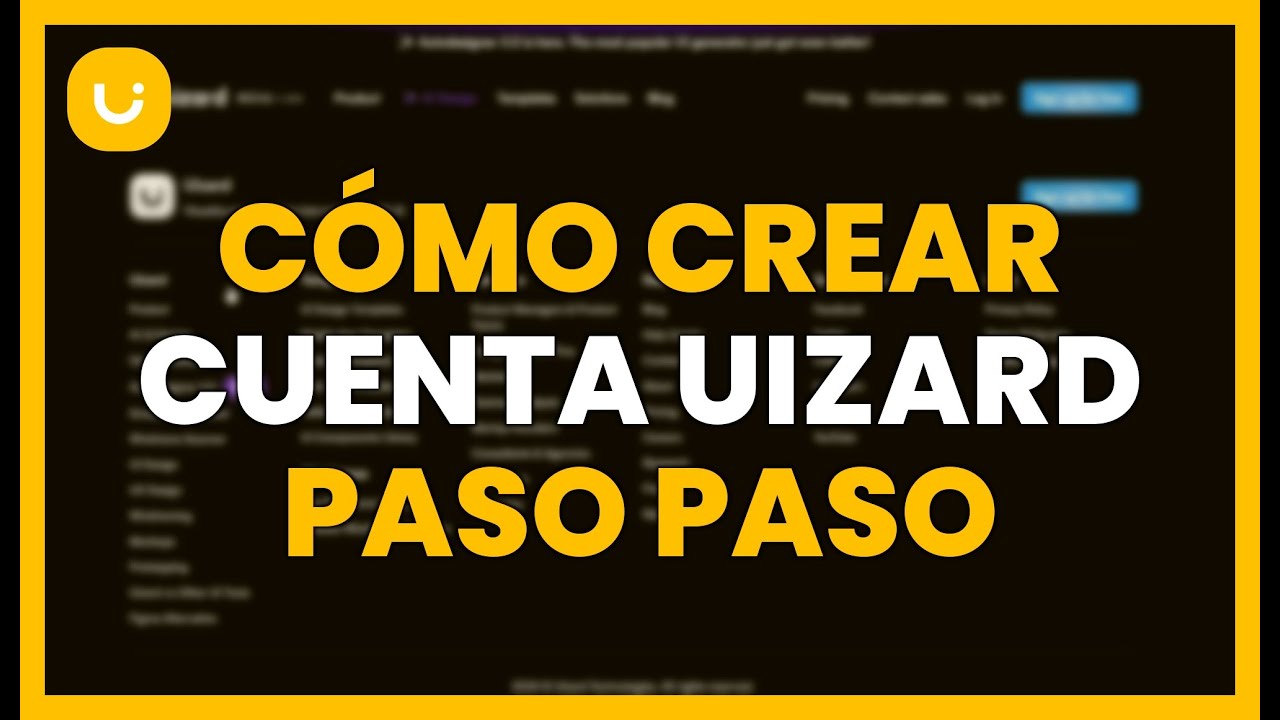 CÓMO CREAR una CUENTA en UIZARD Paso a Paso - YouTube