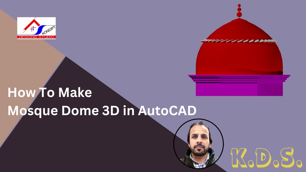 Mosque Dome 3D Modeling | AutoCAD 3D Modeling training for beginners ...