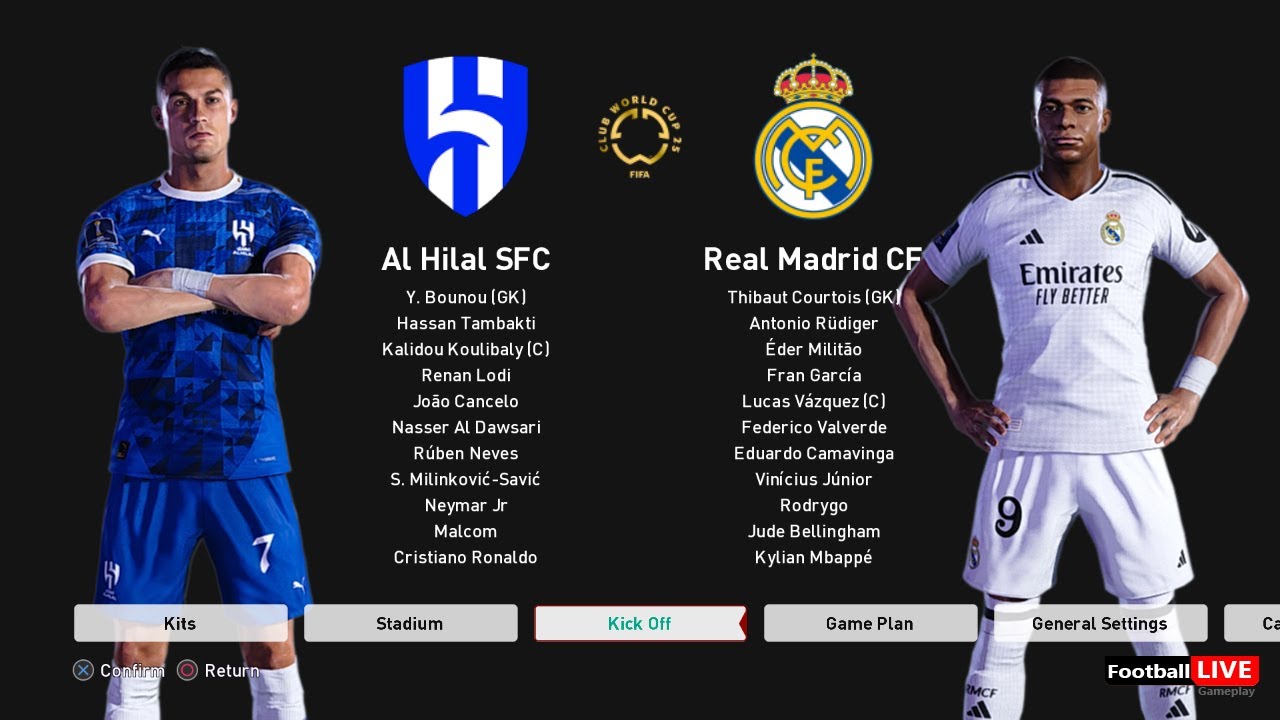 Al Hilal vs Real Madrid | FIFA Club World Cup 2025 | Ronaldo vs Mbappe ...