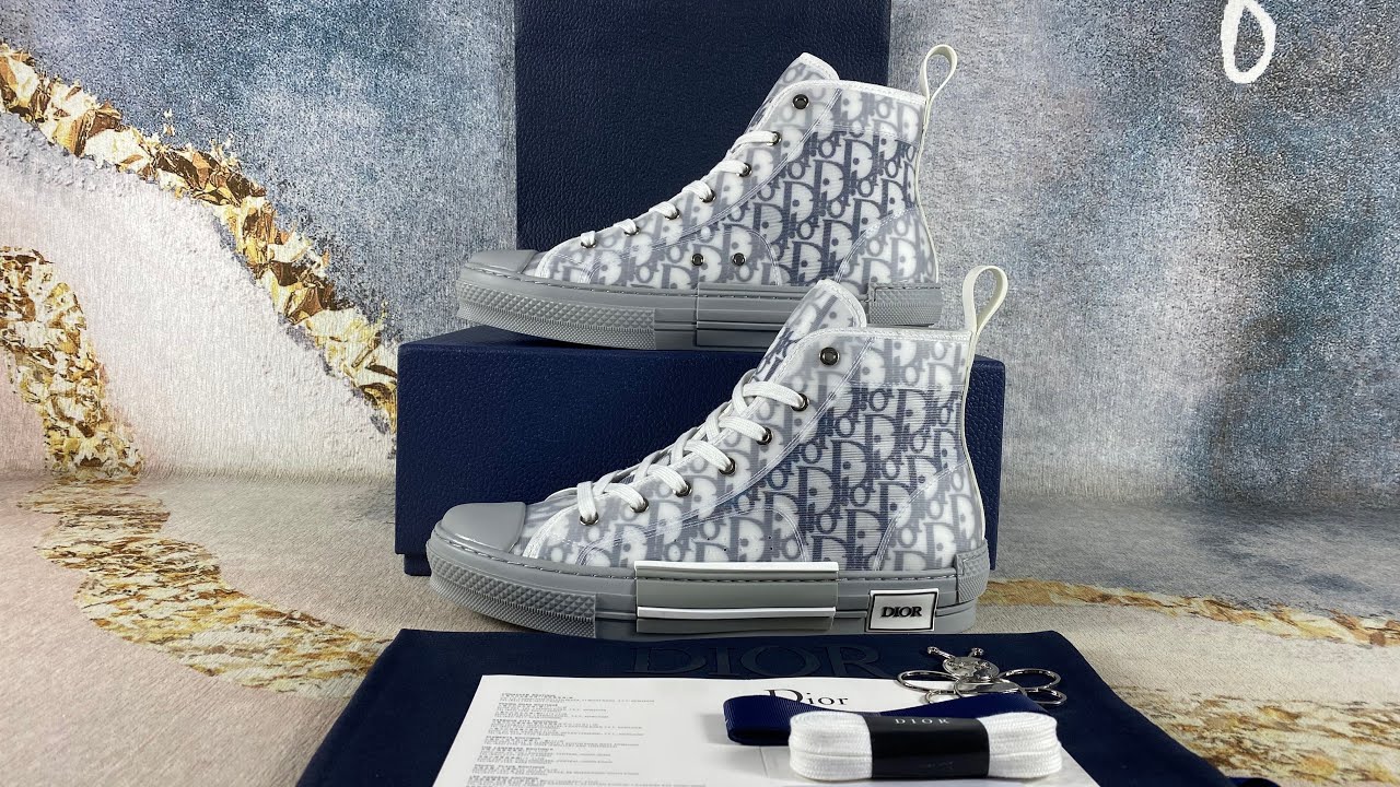 B23 High-Top SneakerWhite and Black Dior Oblique Canvas #luxury #review ...