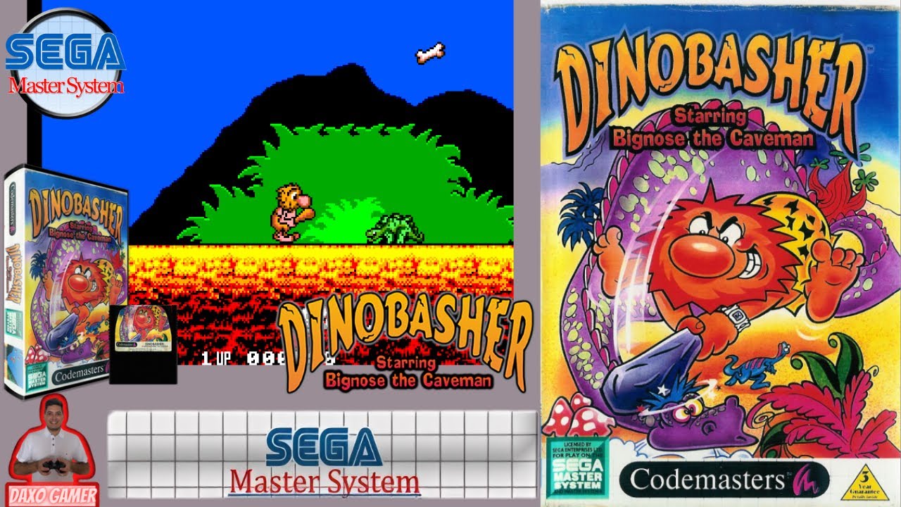 Dinobasher Starring Bignose the Caveman (Master System)(1993)🎮ZERADO ...