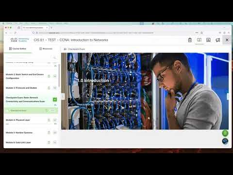 Taking a Cisco NetAcad Checkpoint Exam - YouTube