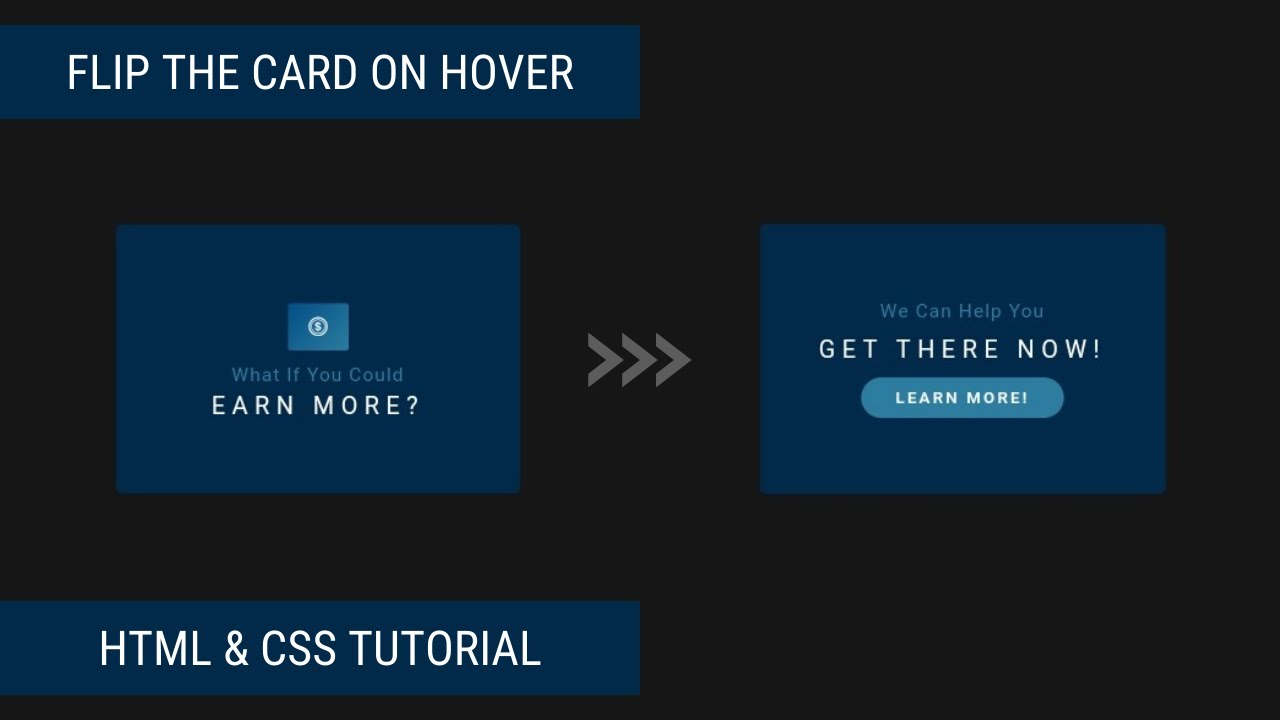 Flip The Card On Hover Using Html And Css Card Ui Design Tutorial Youtube 