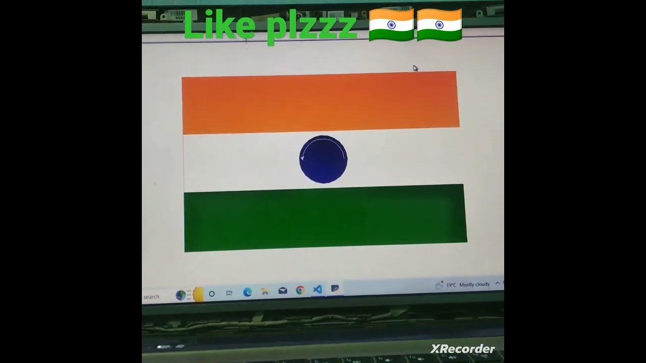Making Indian Flag Using Python Shorts Indianflag Pythonprogramming Youtube