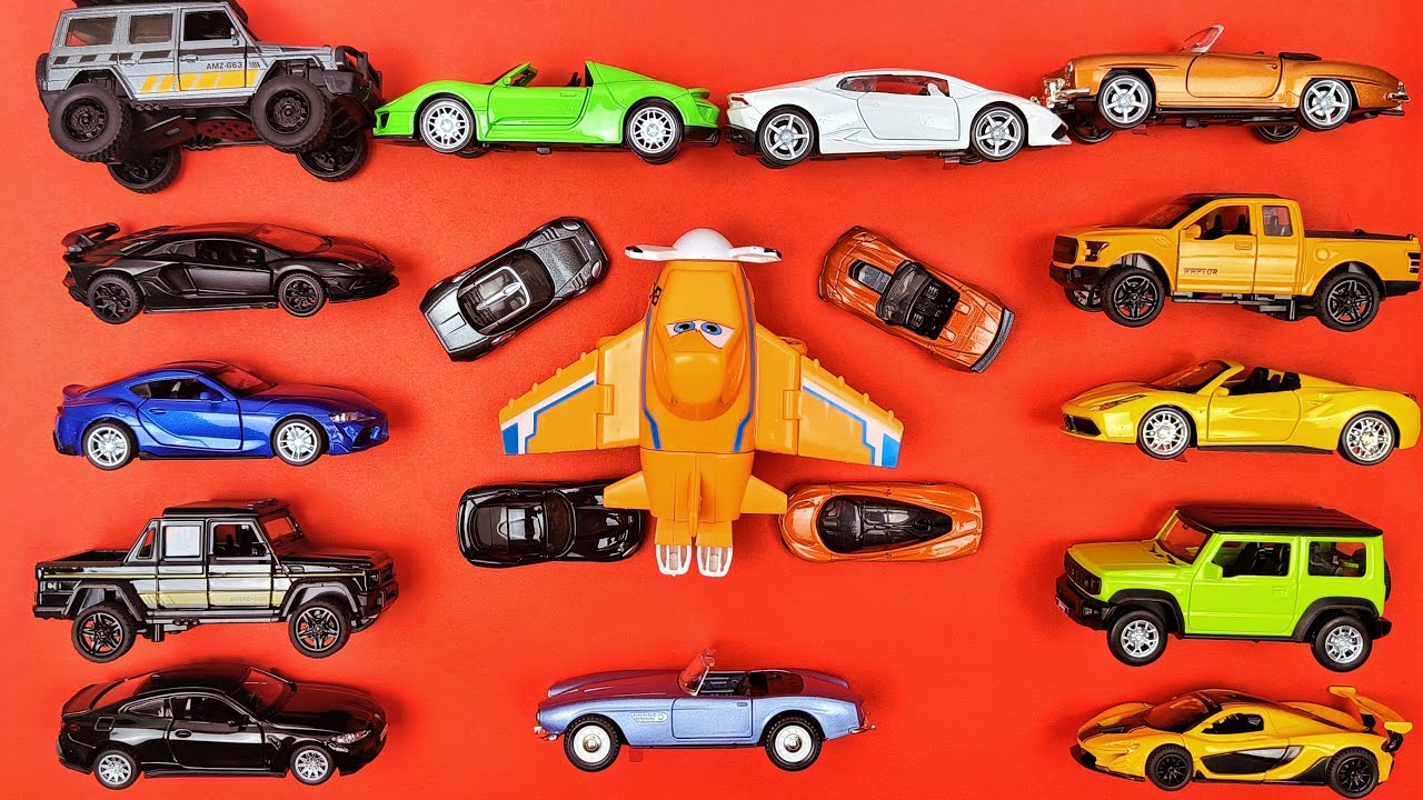 Box Full of Model Cars-Miniature toy car model, Mazda, Lamborghini ...