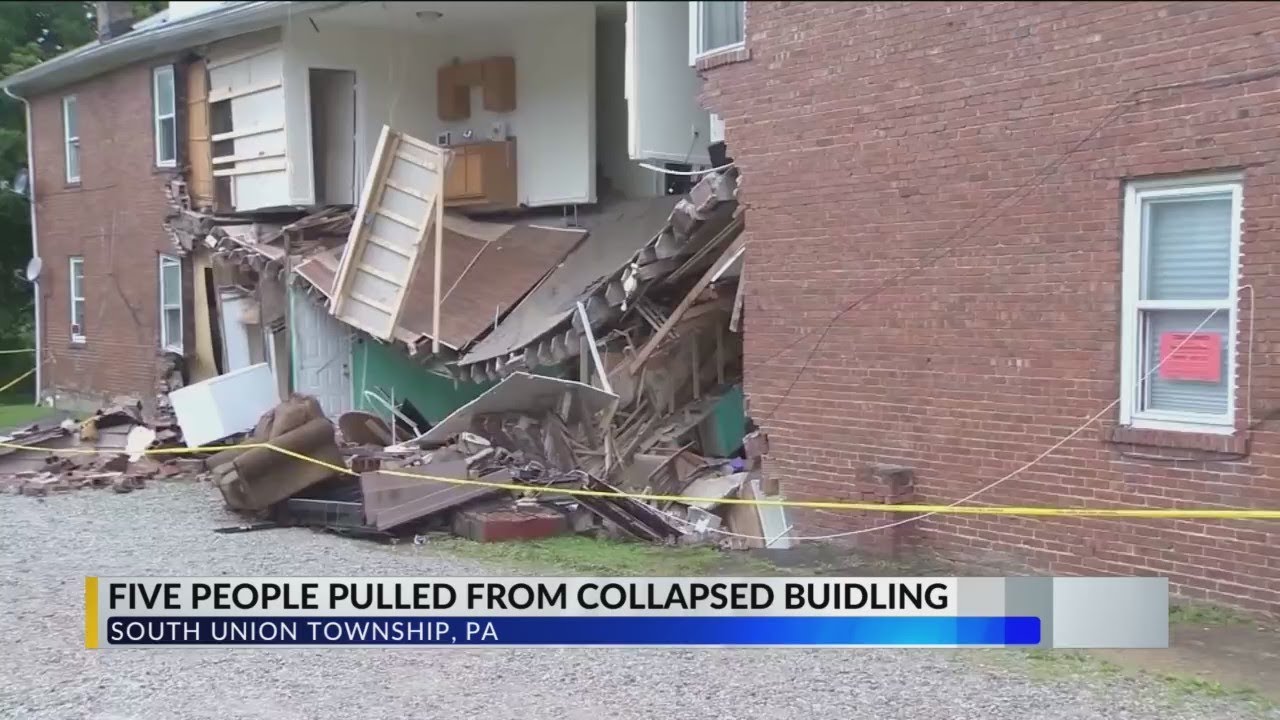 Pennsylvania Apt. Building Collapses - YouTube