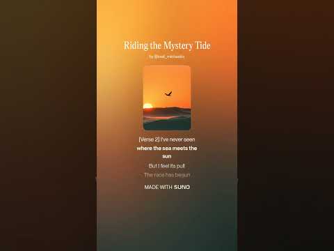Riding the mystery tide
